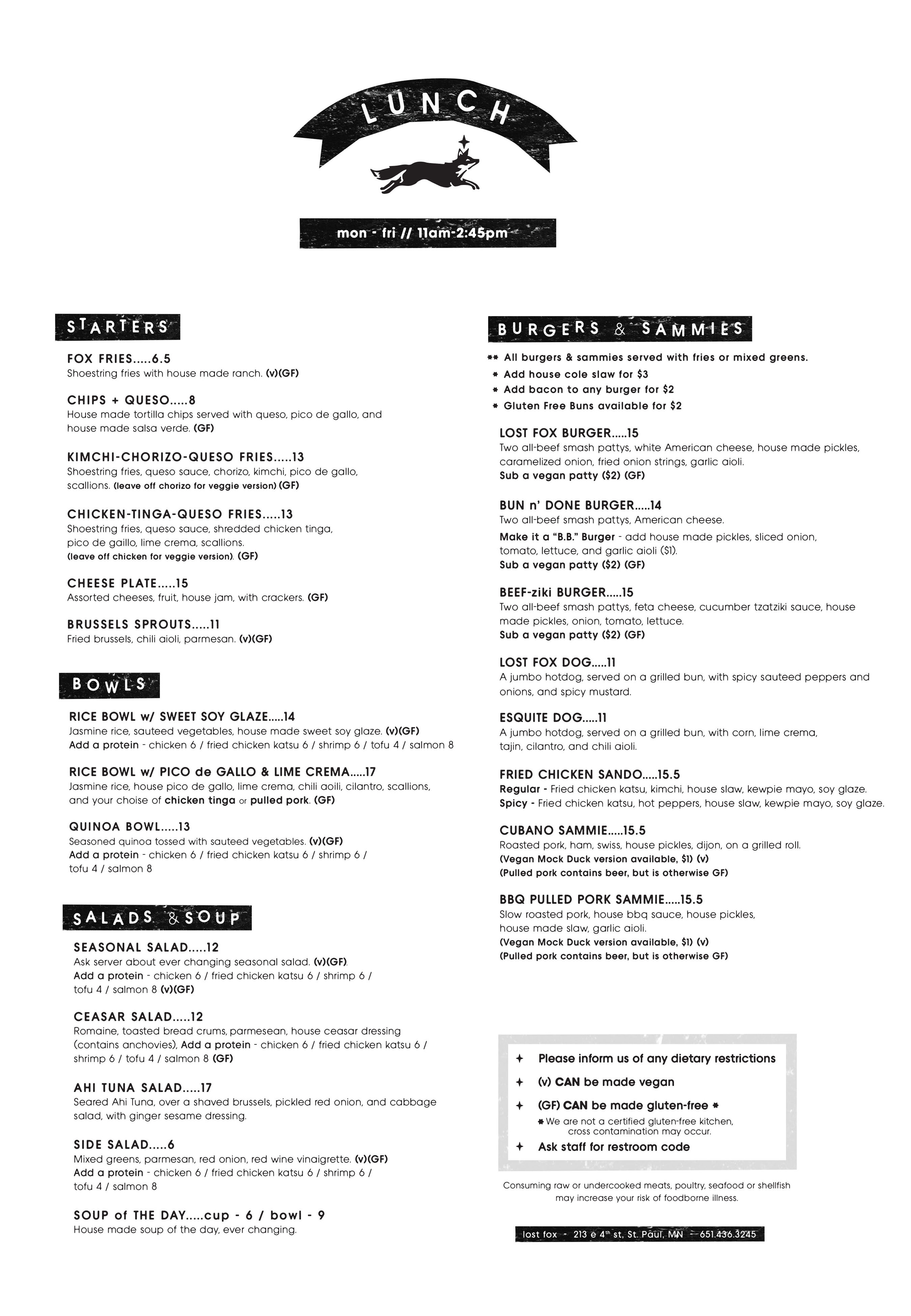 Lost Fox – Coffee, Kitchen and Spirits